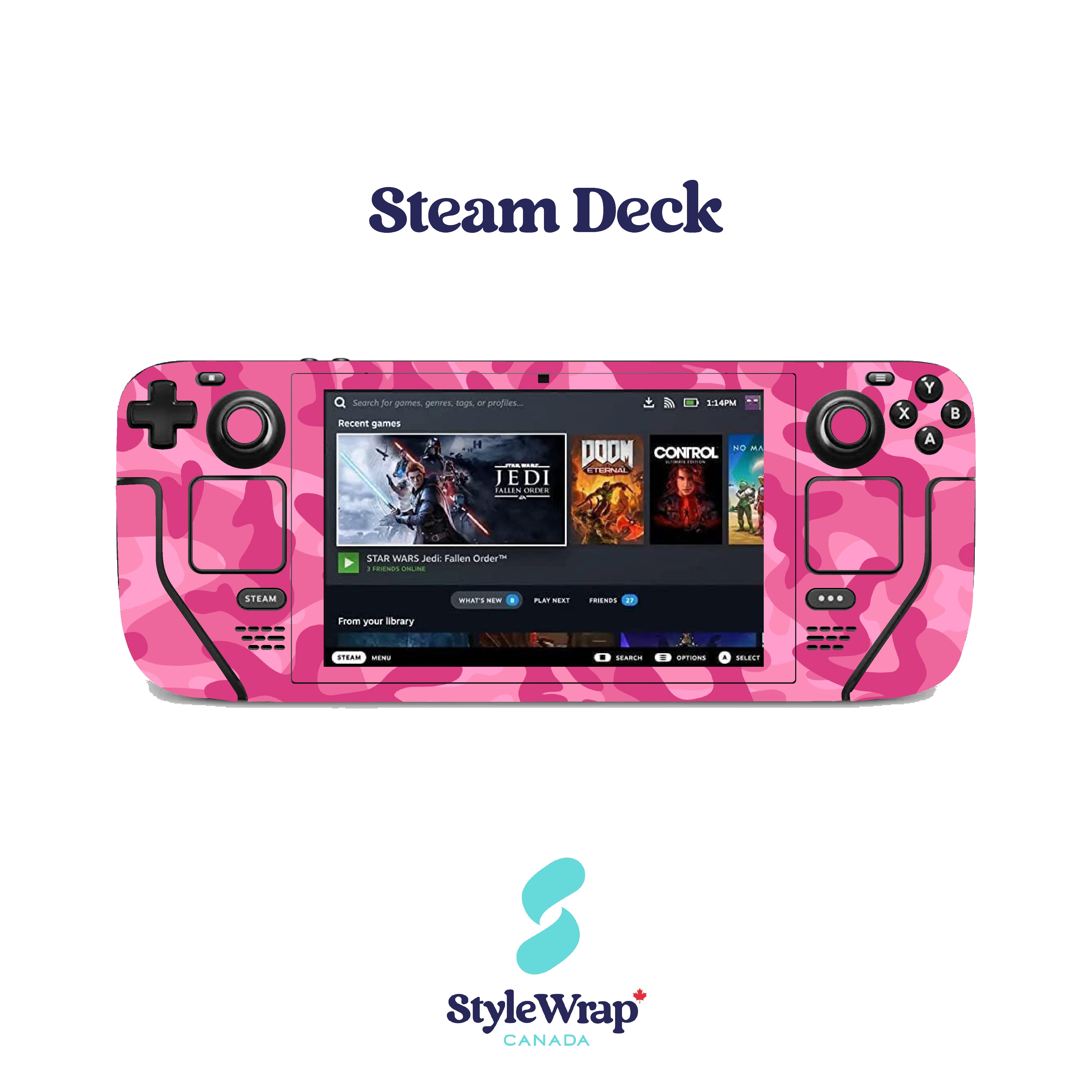Steam Deck Skin - Pink Camo