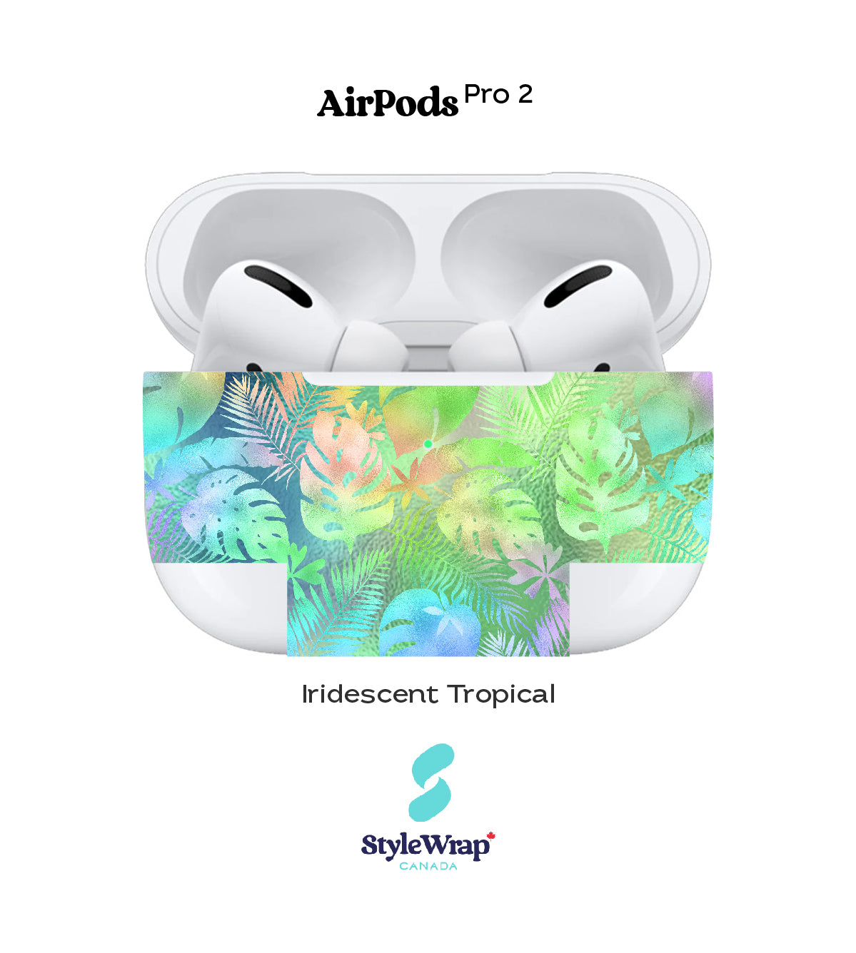 AirPods Skin Wrap - Iridescent Tropical