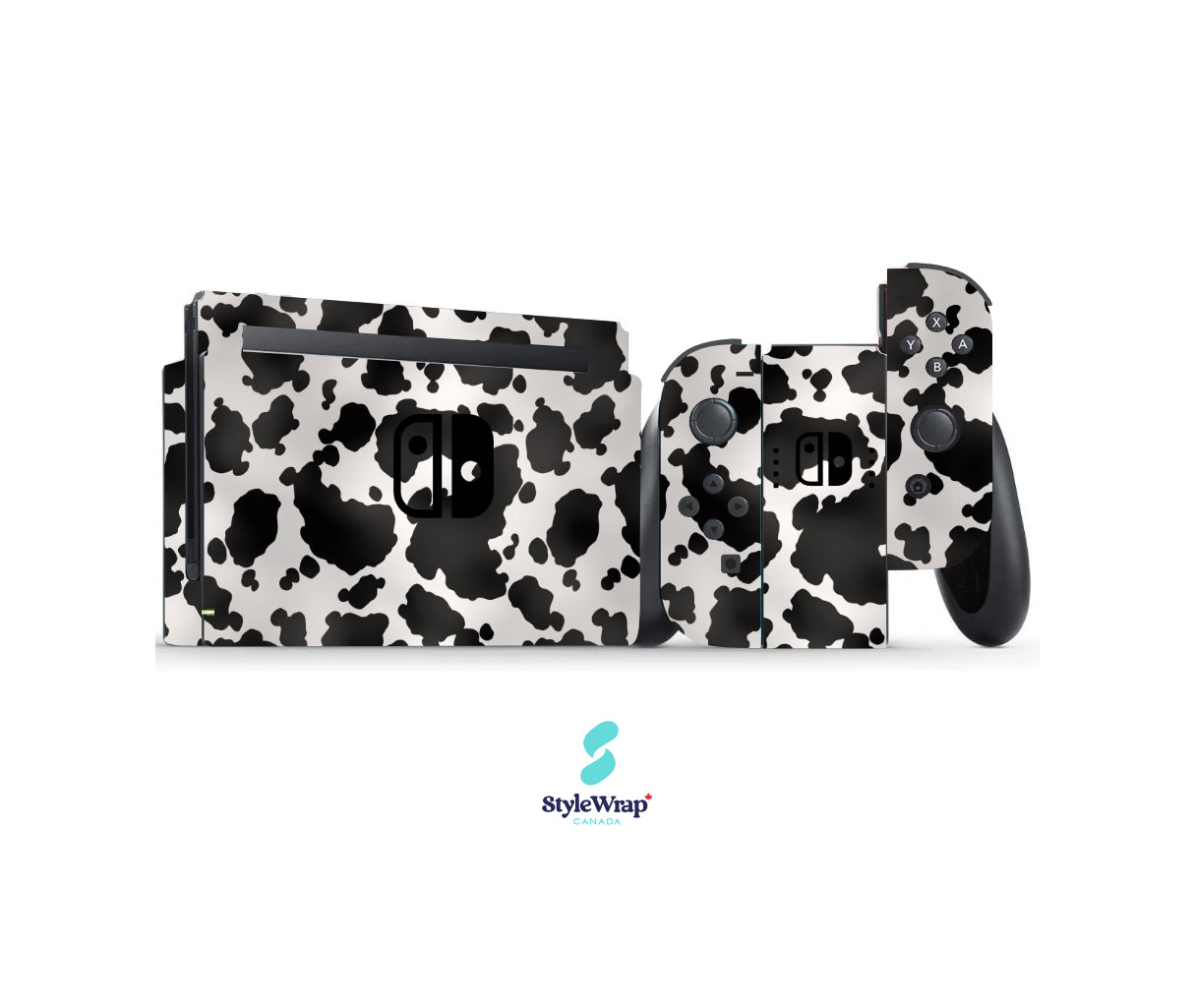 Nintendo Switch Skin Wrap - Cow Print