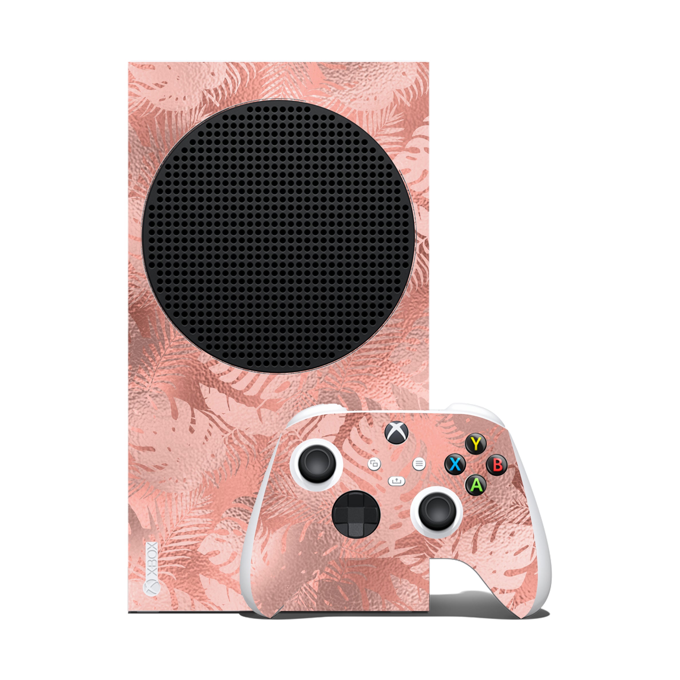 Xbox Series S Skin Wrap - Tropical Rose Gold